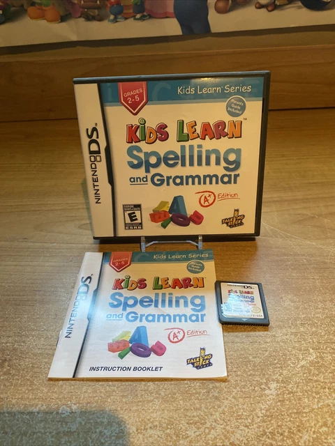 KIDS LEARN SPELLING and Grammar -- A+ Edition (Nintendo DS, 2012) $17. ...