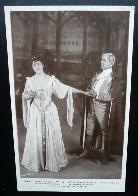 EDWARDIAN ACTRESS MISS Isabel Jay In "The Girl Behind The Counter" Postcard £2.00 - PicClick UK