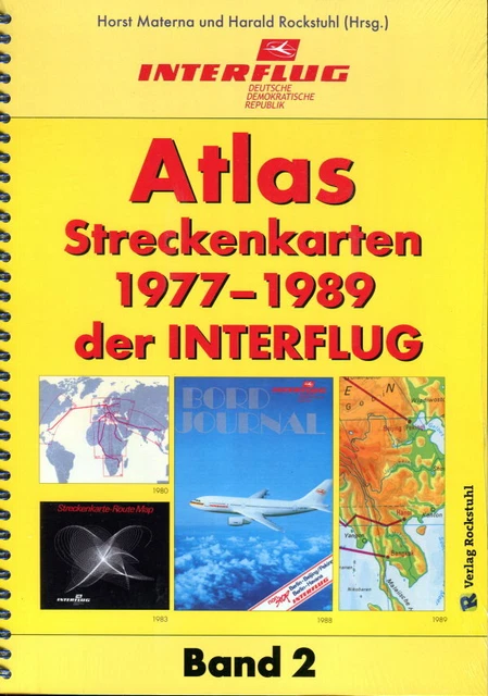 ATLAS ROUTE MAPS of INTERFLUG 1977-1989 (Materna/Skirt Chair) £38.24 ...