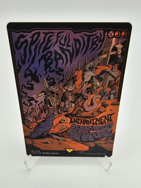 MTG - THE Lord of the Rings - Spiteful Banditry Poster Showcase Foil M ...