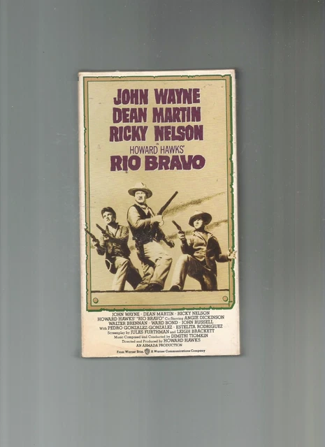 RIO BRAVO, DEAN Martin, John Wayne, Angie Dickinson, Ricky Nelson, VHS ...