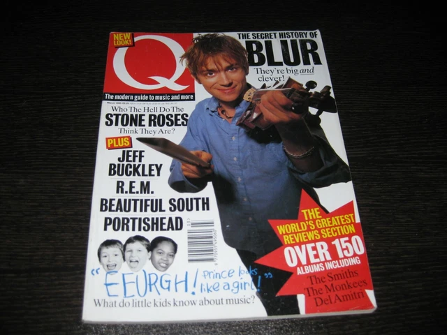 Q MAGAZINE BLUR Stone Roses Jeff Buckley R.E.M. Nº 102 March 1995 $48. ...