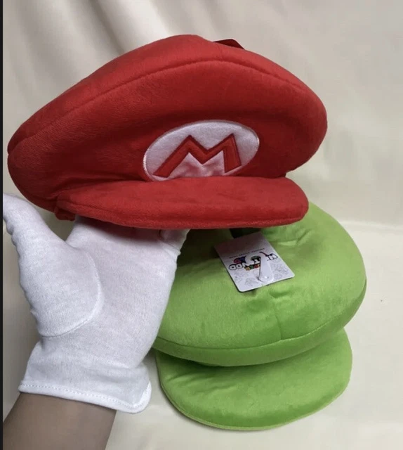 SUPER NINTENDO WORLD Mario Luigi plush hat cap cosplay USJOfficial ...