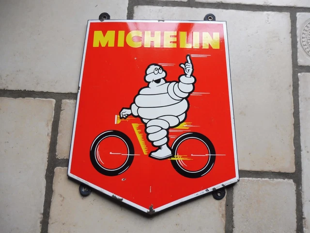 PLAQUE ÉMAILLÉE ANCIENNE michelin EUR 570,00 - PicClick FR