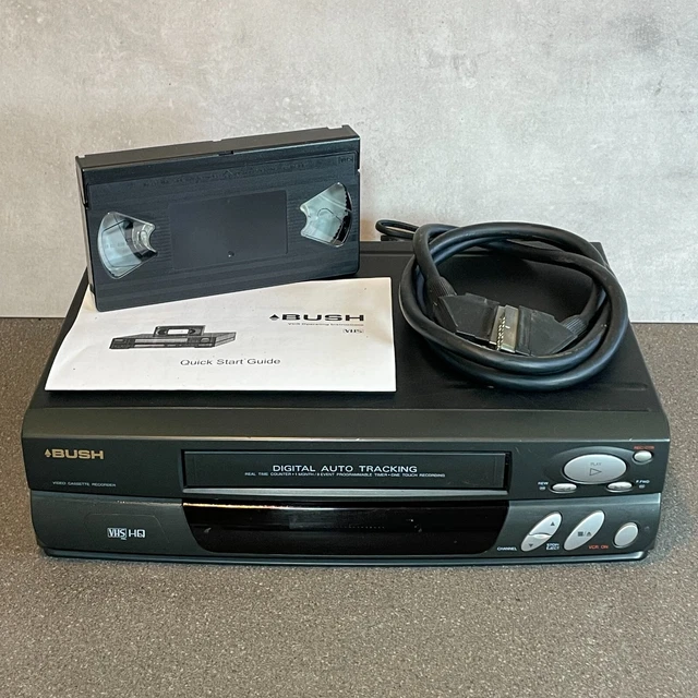 BUSH VIDEO CASSETTE Recorder VHS VCR Player + Cables | Nicam Stereo | 6 ...