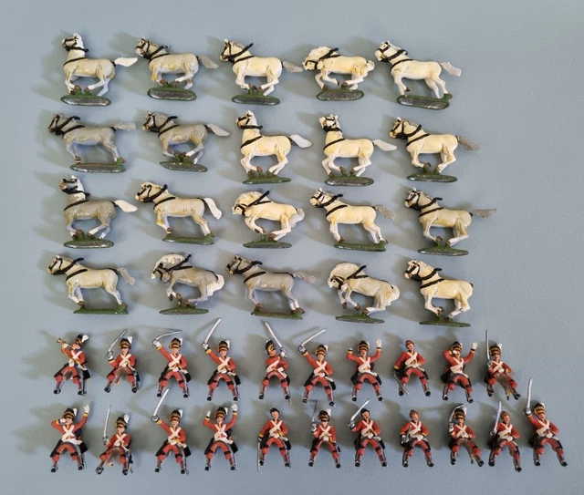RARE VINTAGE BUNDLE Napoleonic Scots Grey Hinchliffe Models Metal Horse ...