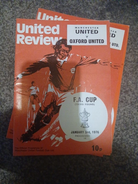 MANCHESTER UTD FA Cup Programmes X 3 From The 1970s £1.22 - PicClick UK