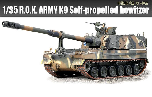 ACADEMY KOREA 1/35 R.O.K ARMY K9 Self-Propelled Howitzer Tank Land ...