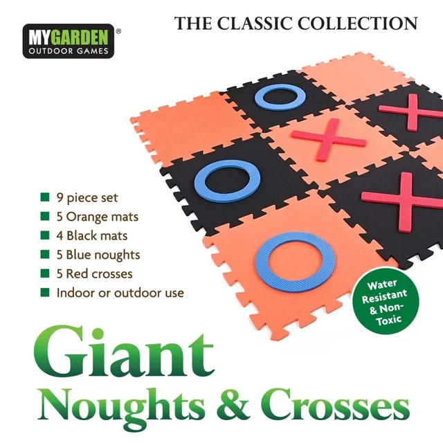 GIANT NOUGHTS AND CROSSES GARDEN GAME OUTDOOR FAMILY PARTY Tic Tac Toe ...