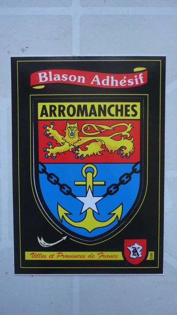 BLASON ADHESIF AUTOCOLLANT Arromanches Villes Et Provinces De France EUR 5,90 - PicClick FR