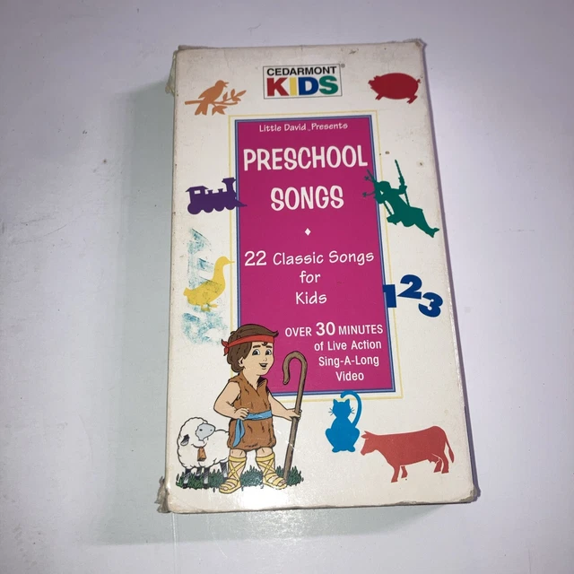 CEDARMONT KIDS SING-ALONG-SONGS VHS 2001 Preschool Songs 21 Classic ...