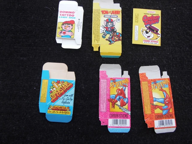 FIVE DIFFERENT EMPTY Candy Stick Packets Various Makes £0.99 - PicClick UK