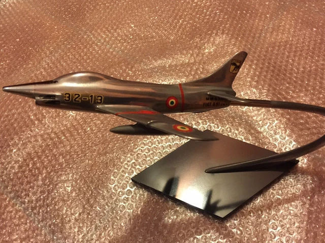 MODELLO AEREO ALLUMINIO FomAer FIAT G-91 32^ Stormo A.M. 🇮🇹 “Vintage ...
