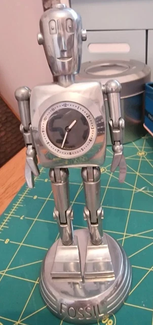 SUPER RARE FOSSIL Big Tic ROBOT Watch Clock £165.00 - PicClick UK