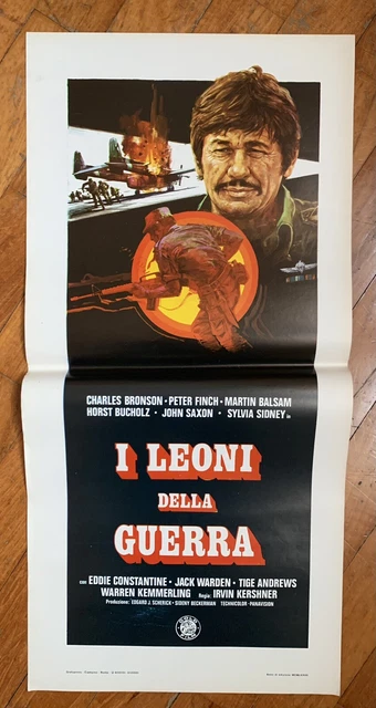 LOCANDINA POSTER,I LEONI della guerra Raid on Entebbe Kershner. Bronson ...