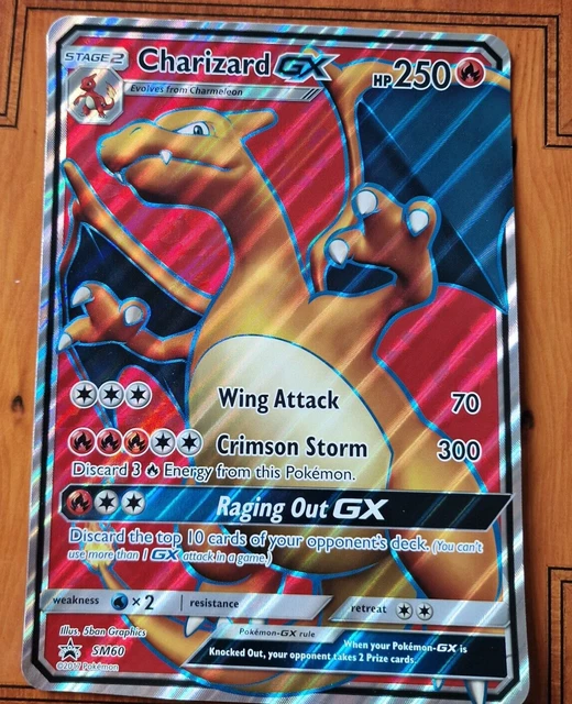 POKEMON TCG JUMBO übergroße Box Topper Karte Charizard GX Promo SM60 ...