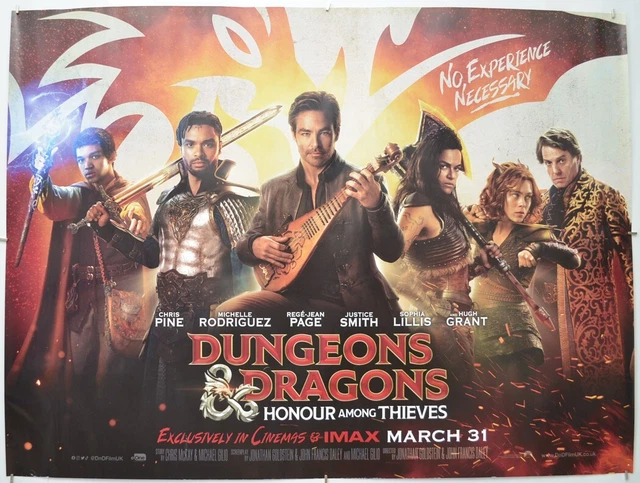DUNGEONS & DRAGONS: HONOUR AMONG THIEVES (2023) Original Quad Movie Poster EUR 8,93 - PicClick IT