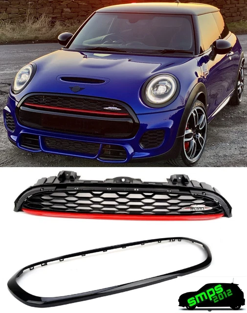 MINI NEW GENUINE F55 F56 F57 Jcw Front Upper Grill + Trim Surround ...