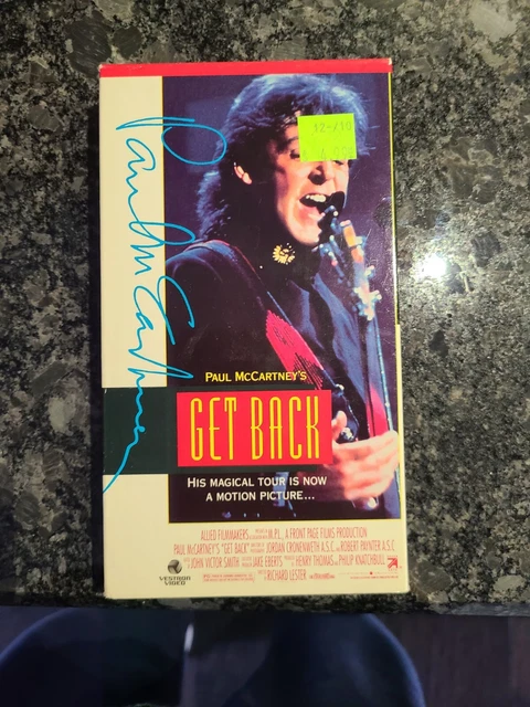 PAUL MCCARTNEYS GET Back (VHS, 1990) £4.58 - PicClick UK
