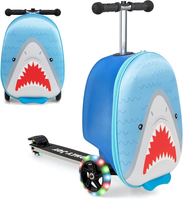 BABY JOY KIDS Ride-on Suitcase Scooter, 2-in-1 Carry-on Luggage $199.00 ...