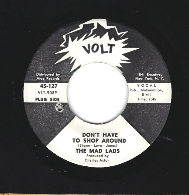 SWEET/NORTHERN SOUL 45 The Mad Lads Volt 127 *promo* $65.74 - PicClick AU