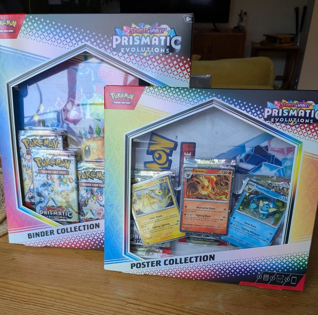 PRISMATIC EVOLUTIONS POSTER and Binder Collection - Pickup SW2 only £65 ...