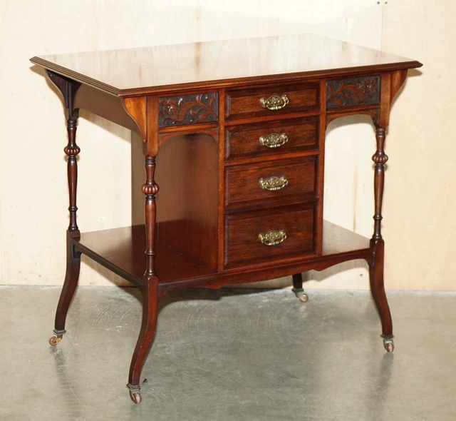 LOVELY ANTIQUE VICTORIAN Shapland And Petter Display Console Table With ...
