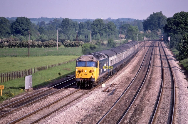 ORIGINAL 35MM SLIDE BR Class 50 no. 50025 at Aller +rights for use £4. ...