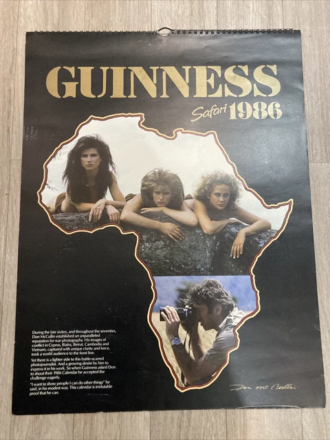 GUINNESS CALENDAR 1986 Vintage Guinness 'Safari' Calendar £20.00 ...