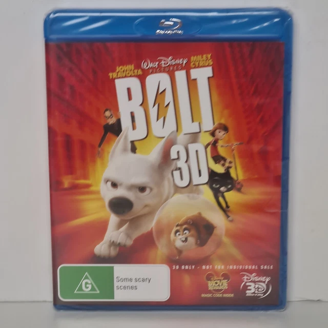 BOLT 3D BLU-RAY New & Sealed Walt Disney Animation John Travolta Miley ...