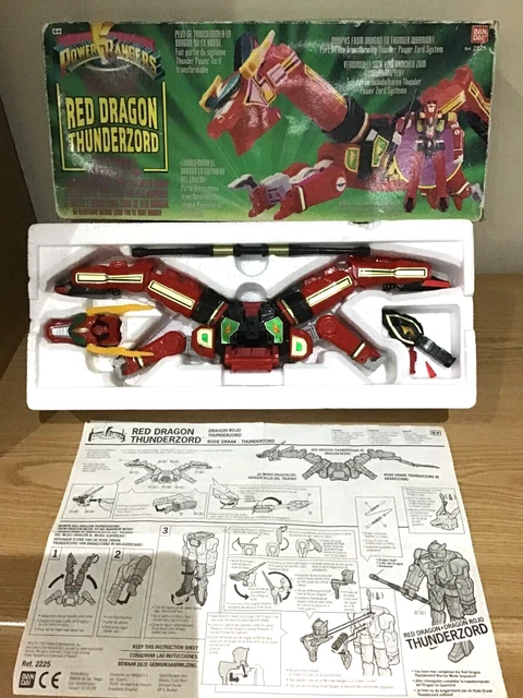 POWER RANGERS MIGHTY Morphin Red Dragon Thunderzord 100% Complete in ...