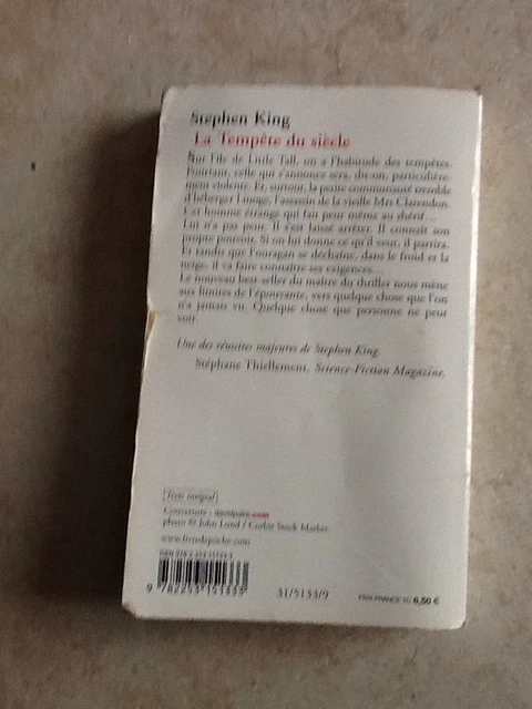 LIVRE STEPHEN KING La Tempête Du Siècle EUR 3,00 - PicClick FR