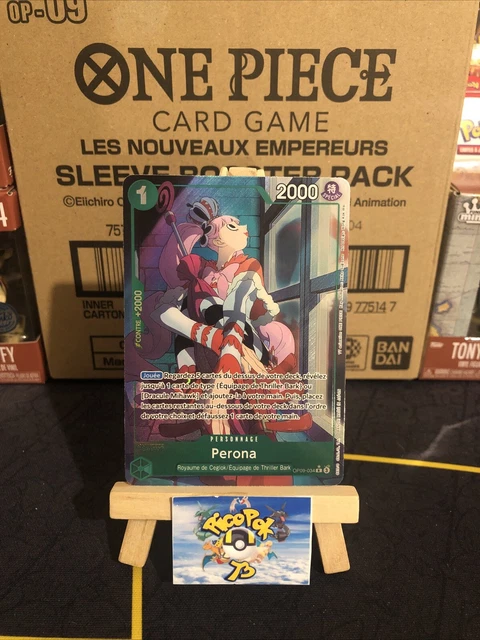 ONE PIECE CARD Rare Holo Game Carte Francaise Perona Op09-034 Alt Fr Mint Neuf EUR 25,00 ...