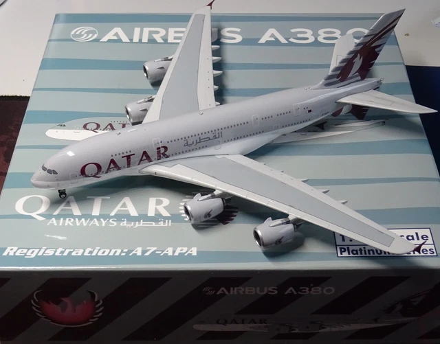 QATAR FIRST AIRBUS A380 Reg: A7-APA Phoenix Model: 10907 scale 1:400 ...