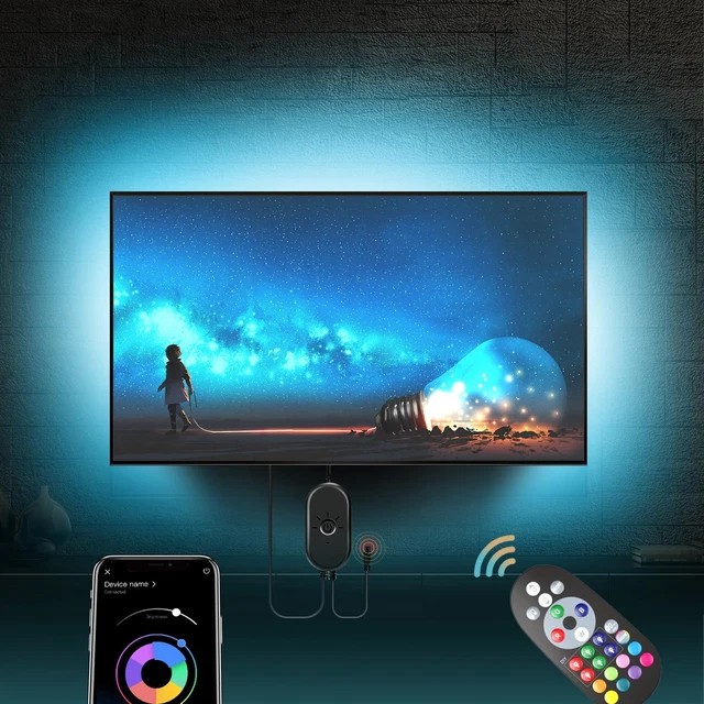 LED TV BACKLIGHTS Color Changing RGB for 55'-70' TV Mirror, PC, App ...