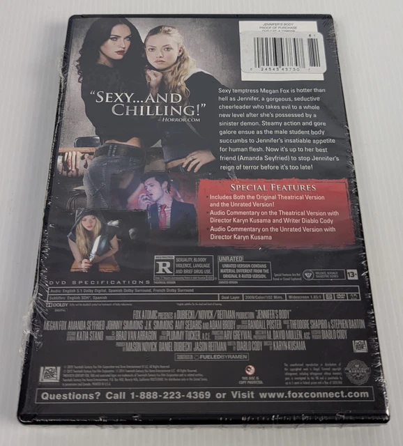 JENNIFER'S BODY WALMART Exclusive Inc Coloring Book Region 1 DVD NEW ...