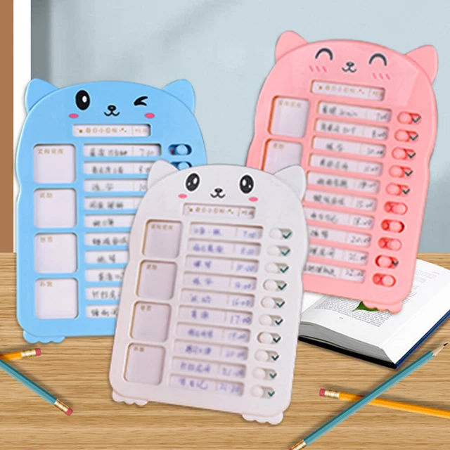 DAILY ROUTINE CHART Cute Portable Chore Chart Memo Board Essential Habit Tracker £7.49 - PicClick UK