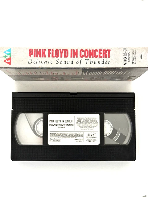 PINK FLOYD IN Concert - Delicate Sound of Thunder VHS 1989 ~ TESTED £3. ...
