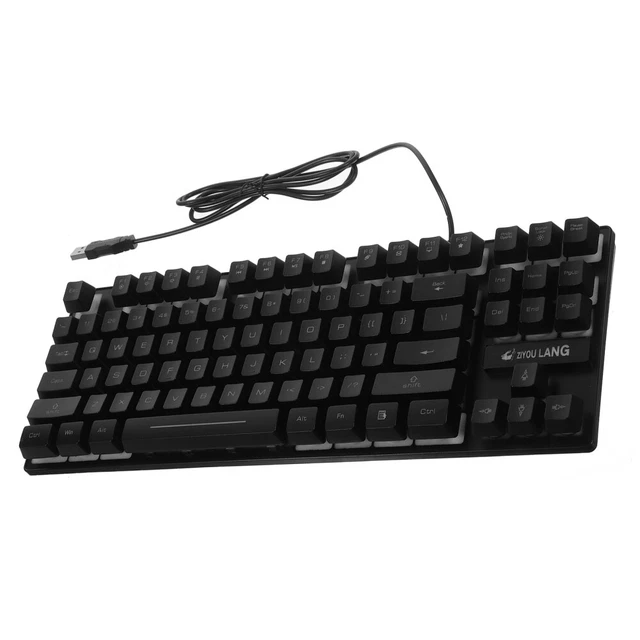 ORDINATEUR CLAVIER LED Clavier Mécanique Filaire Ergonomique Clavier ...