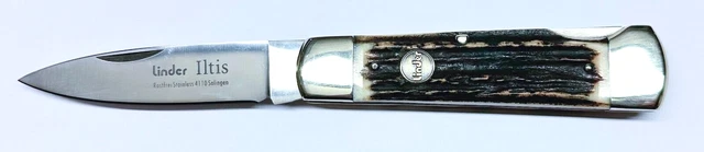 LINDER SOLINGEN JAGD- Taschenmesser Iltis Jagdmesser Messer Klappmesser ...