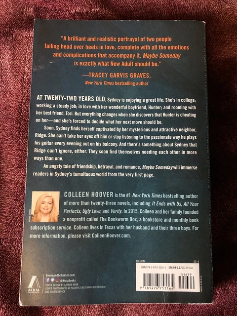 FORSE UN GIORNO ser.: Maybe Someday di Colleen Hoover (2014, Trade ...