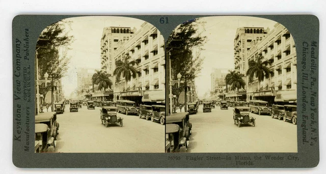 FLORIDE~ MIAMI ~ Flagler Rue Vieux Voitures Ponce de Leon Hôtel 26795 ...