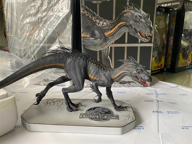 W-DRAGON JURASSIC PARK Indoraptor Dinosaur Statue W/Base Model 1/35 ...