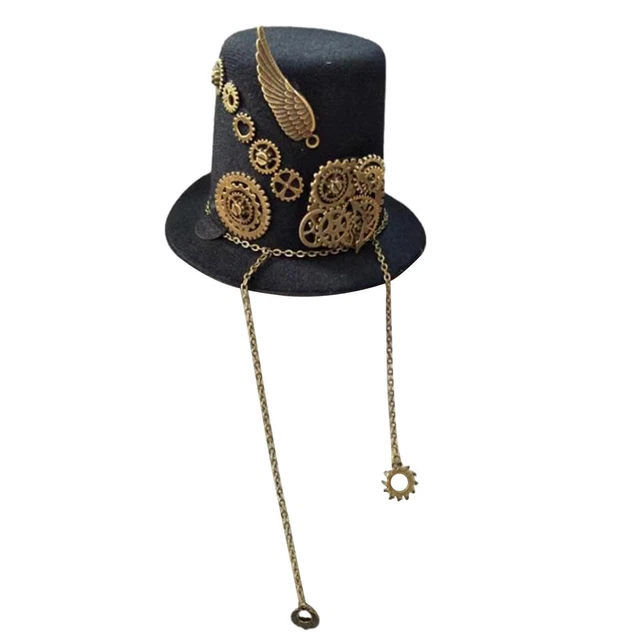 STEAMPUNK MINI TOP Hat Hair Clip Gothic Head Gear Fedoras for Women ...