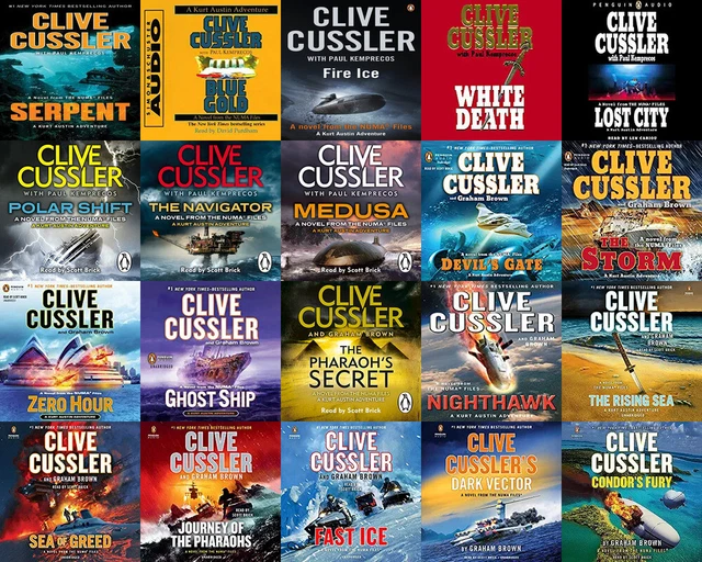 THE NUMA FILES Series By Clive Cussler (20 Audiobook 248 hr Collection ...