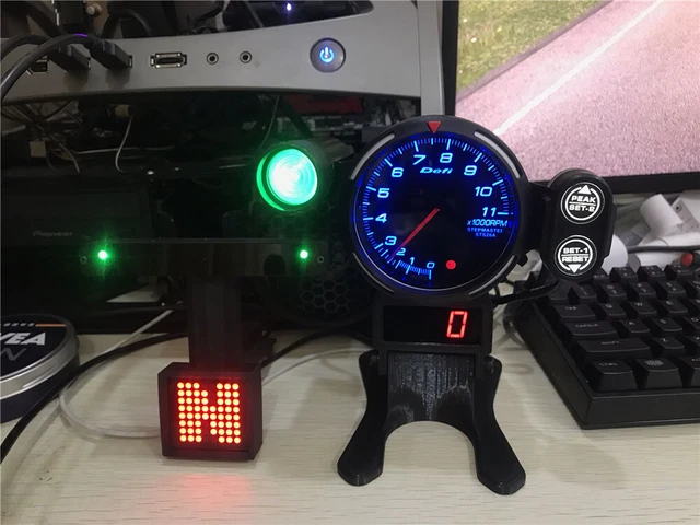 RPM TACHOMETER PC GAME Simulated Racing Game Meter For Logitech G29 ...