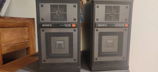 SONY APM-078 RETRO Speakers 2 Way Bookshelf 80s Vintage Square - Props ...