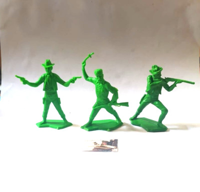 SOLDATINI DULCOP ITALY Davy Crockett & Cowboys plastica scala 1:32 cm 6 ...