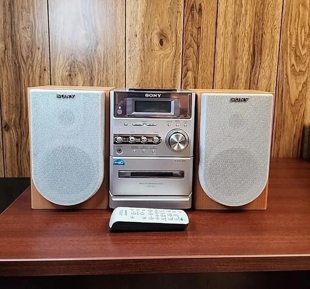 SONY CMT-NE3 BOOKSHELF Mini HiFi Stereo System CD Tape Tuner AS-IS ...