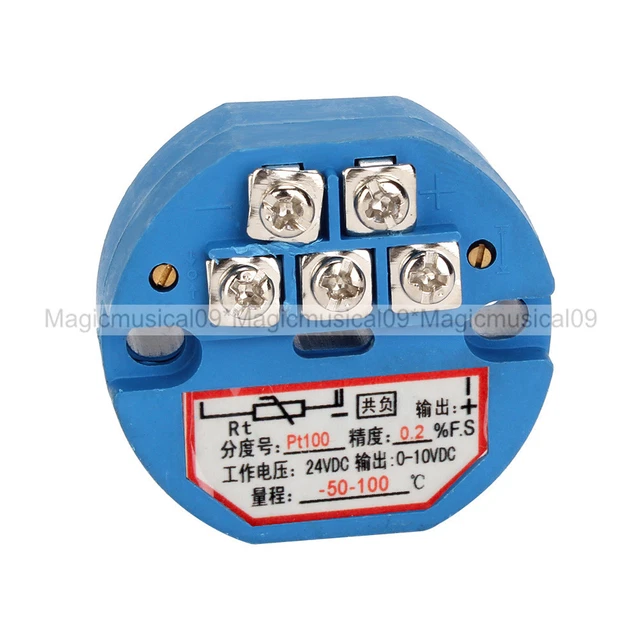 RTD PT100 TEMPERATURE Sensor Transmitter DC 24V Minus 50~100°C output 0 ... RTD PT100 TEMPERATURE Sensor Transmitter DC 24V Minus 50~100°C output 0 ...